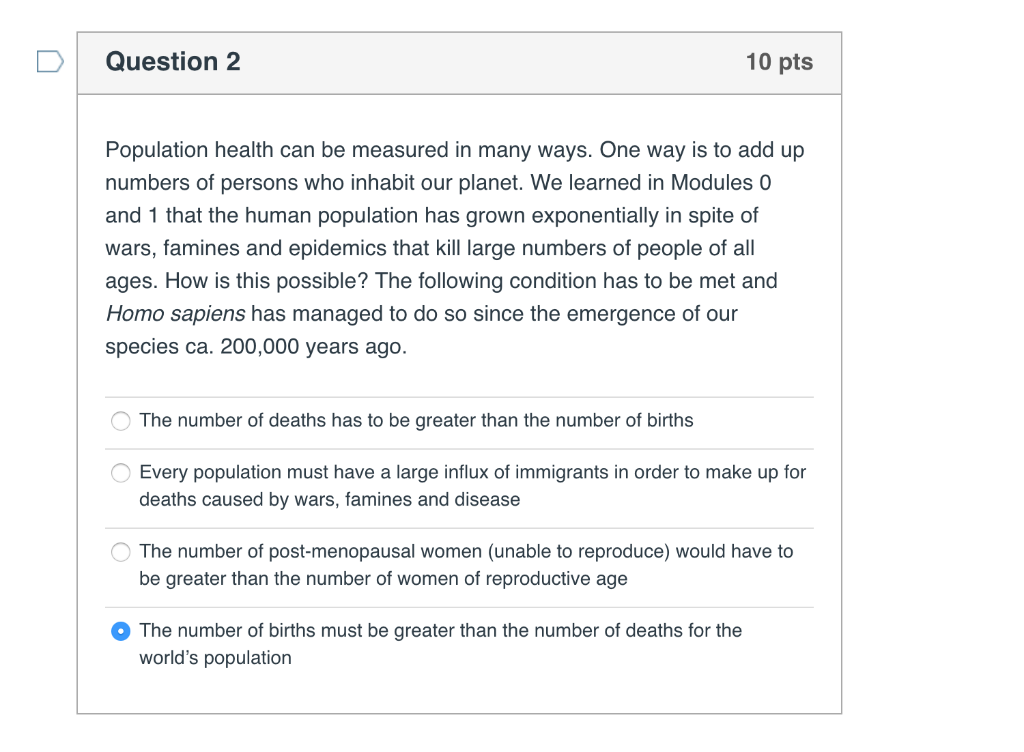 Solved Question 2 10 pts Population health can be measured | Chegg.com
