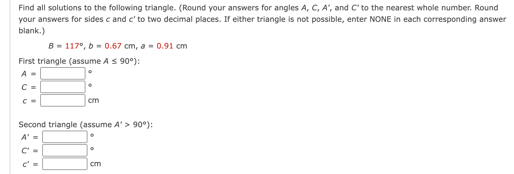 Solved A,C,A', ﻿and C' to ﻿the nearest whole number. | Chegg.com