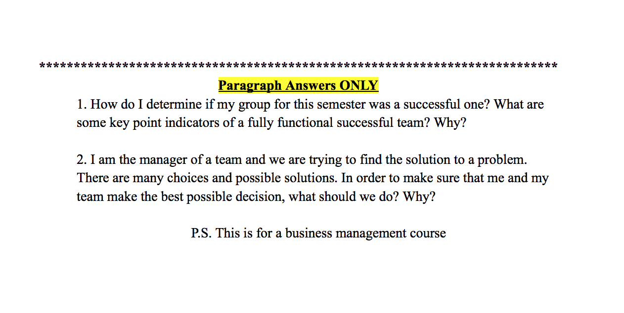 Solved Paragraph Answers ONLY 1. How do I determine if my | Chegg.com
