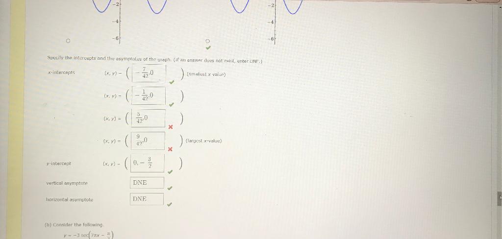 Solved (a) Consider the followirk. y=−3cos(7πx−3π) Graph the | Chegg.com