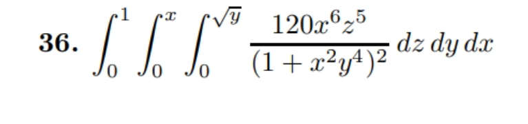 Solved Computing Iterated Integrals In Exercises 1-36, | Chegg.com