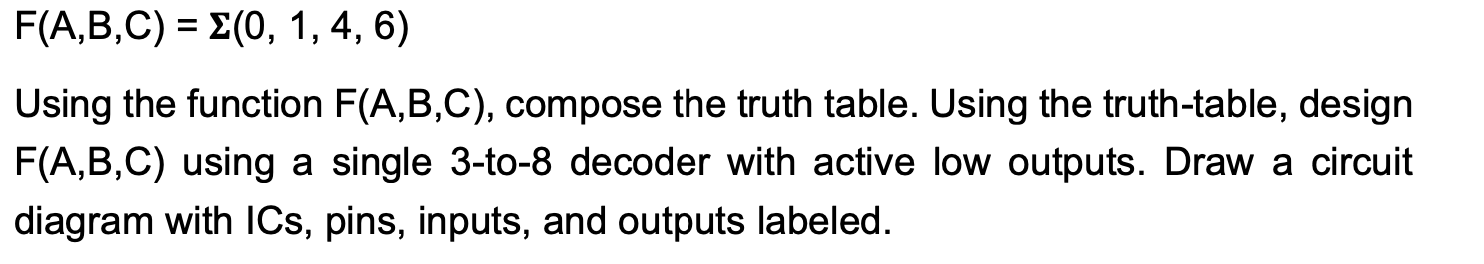 Solved how would this look with a 74HC138 ﻿chip show | Chegg.com