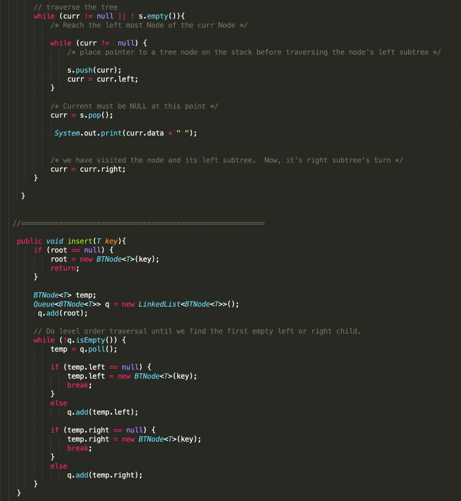 Please use java programming language and follow the | Chegg.com