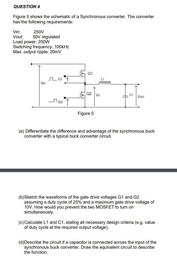 Solved Figure 5 shows the schematic of a Synchronous | Chegg.com