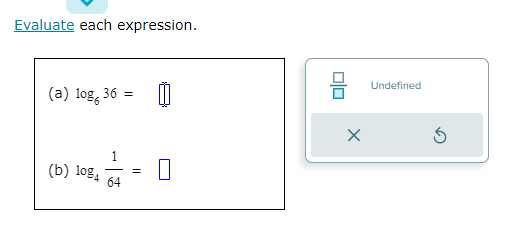 Solved Evaluate each expression. | Chegg.com