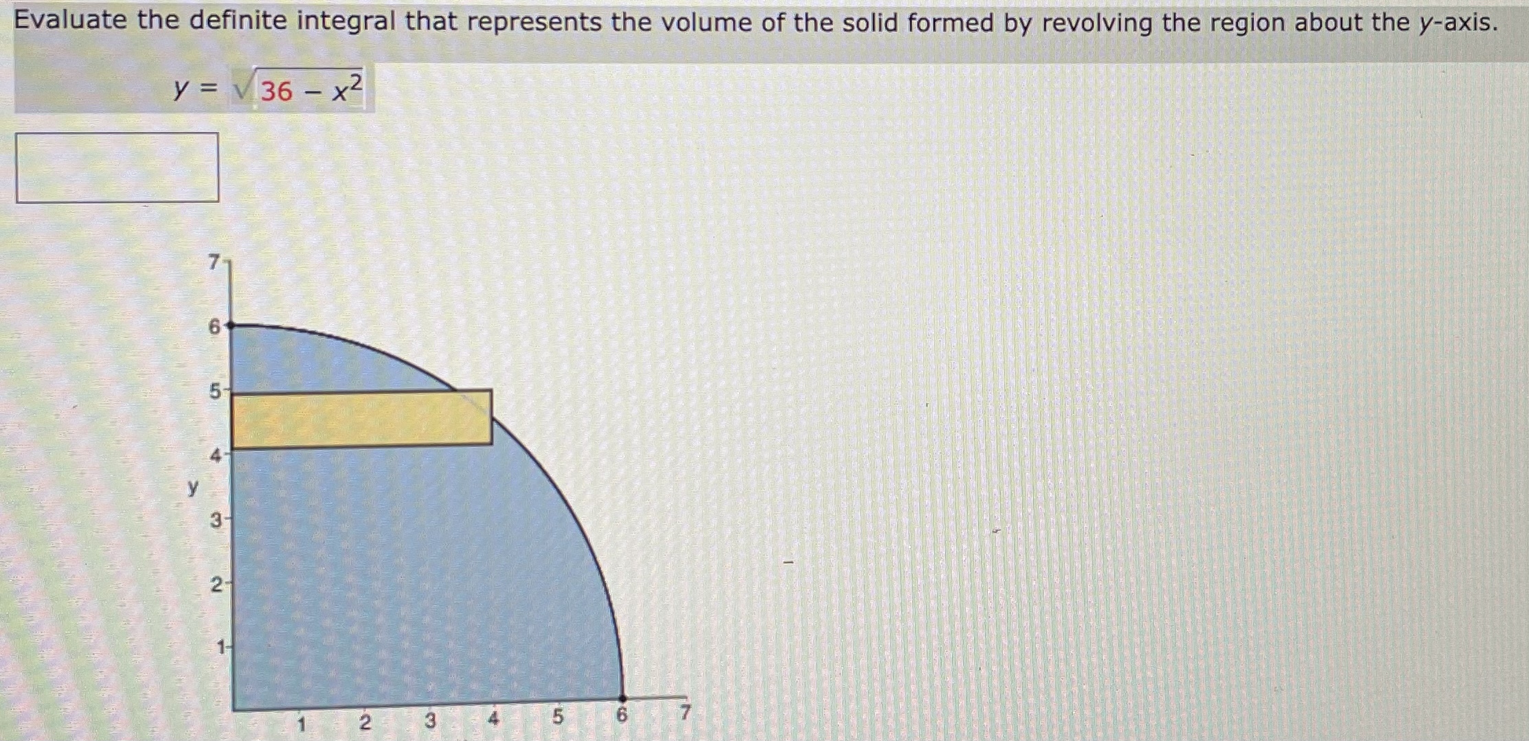 Solved y=36−x2 | Chegg.com