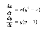 Solved A) Plot and label the nullclines for equation in the | Chegg.com