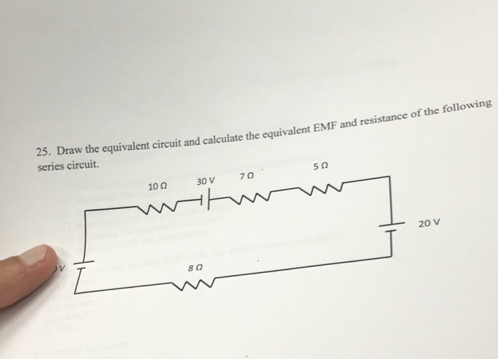 Solved Draw the equivalent circuit and calculate the | Chegg.com