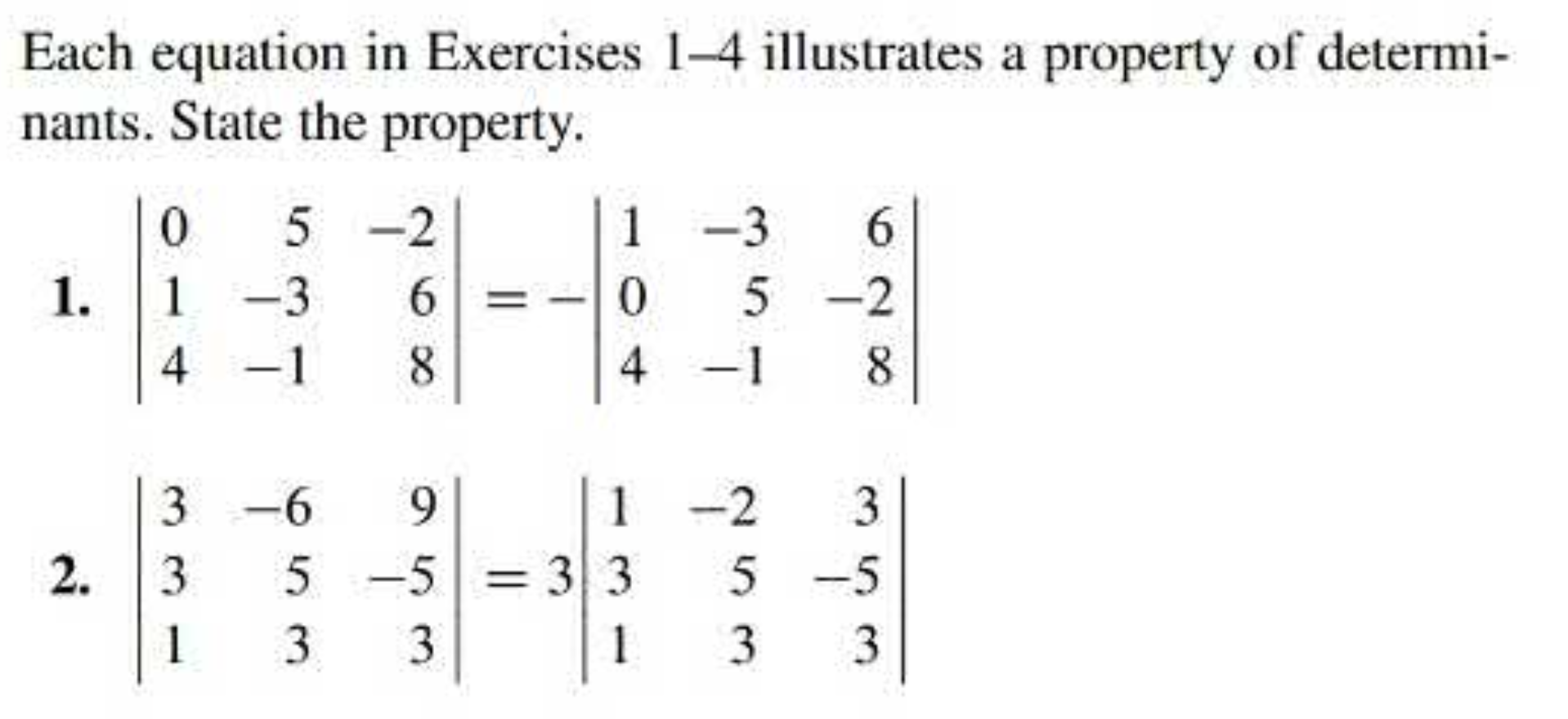 Solved Each equation in Exercises 1−4 illustrates a property | Chegg.com