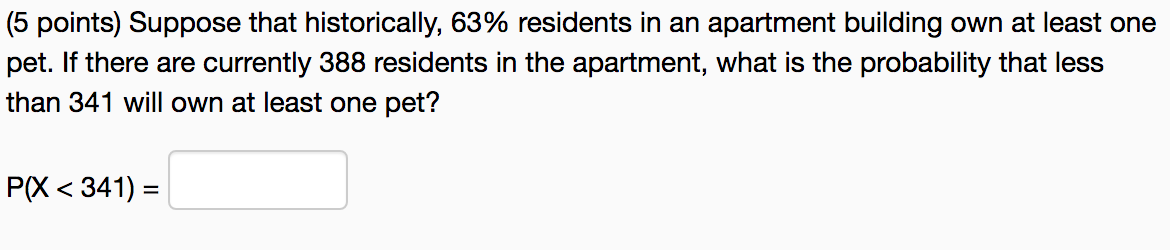Solved When I solve for the z-score using the CLT, I keep | Chegg.com
