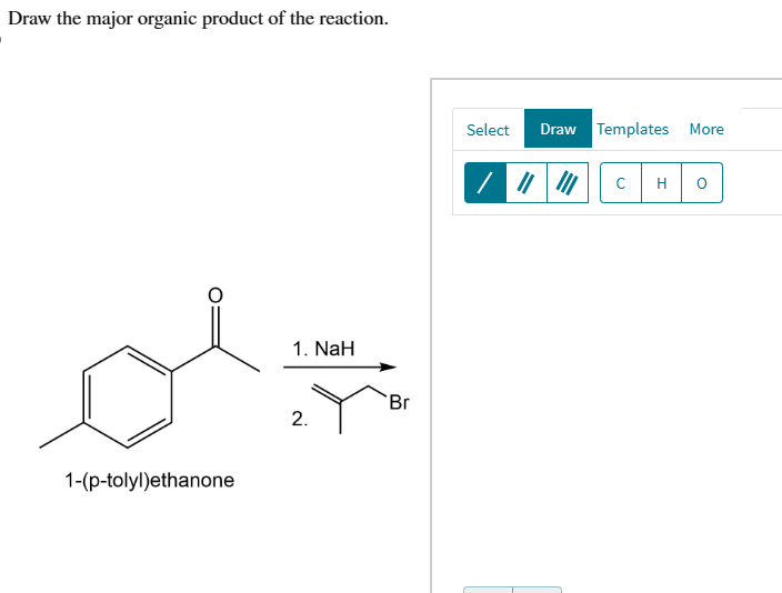 Solved Draw the major organic product of the reaction. | Chegg.com