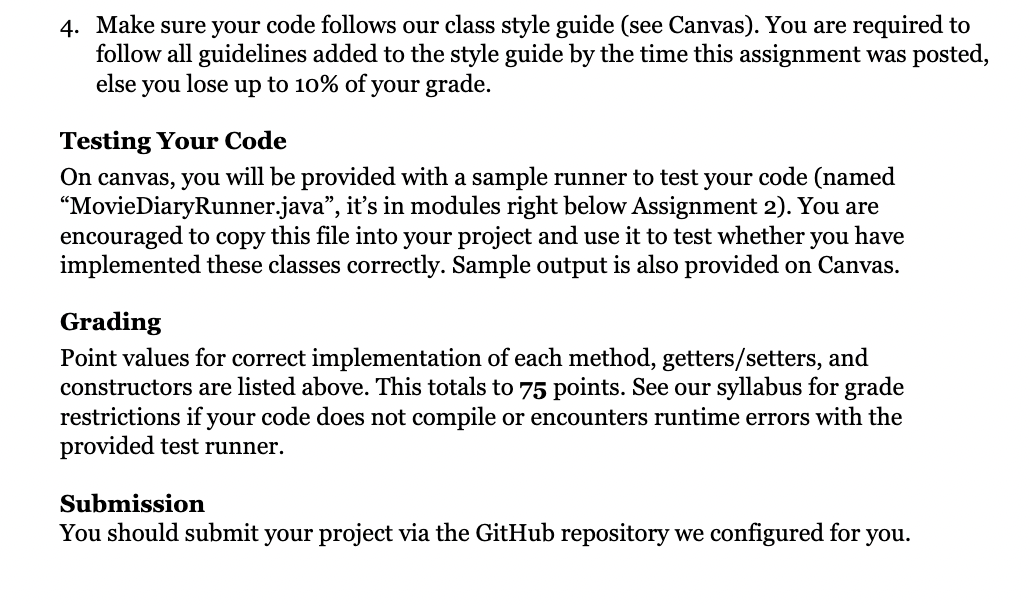 Solved In assignment 1, you had your first experience with a | Chegg.com
