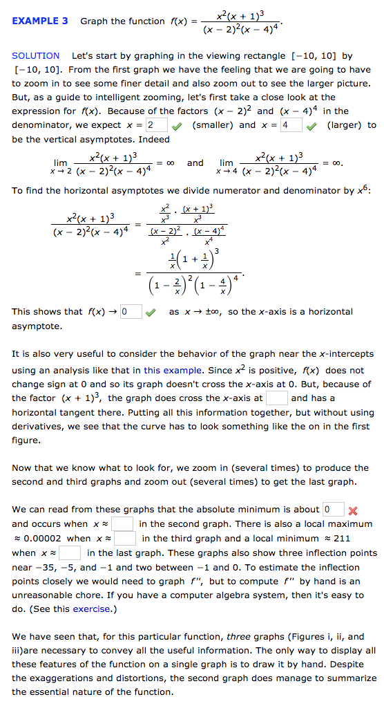 Solved EXAMPLE 3 Graph the function f(x) = - x2(x + 1) 3 (x | Chegg.com