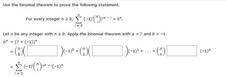 Solved Use the binomial theorem to expand the following | Chegg.com