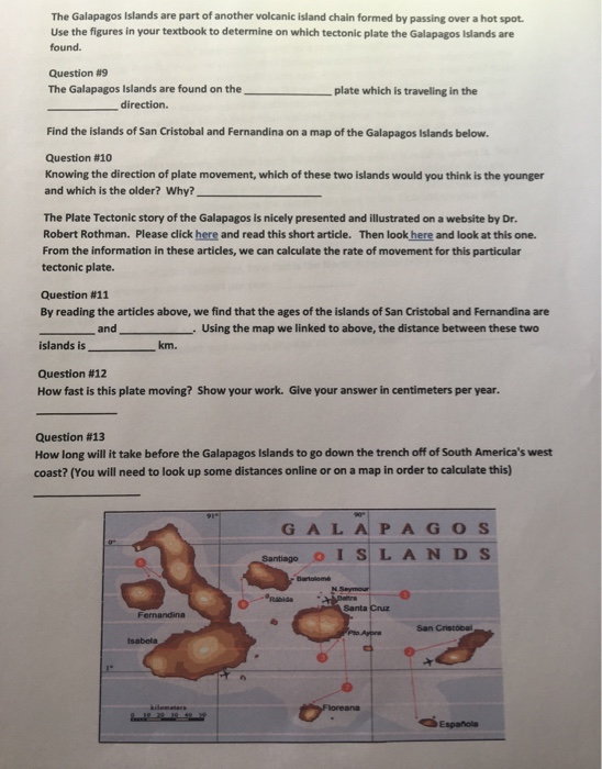 Solved The Galapagos Islands are part of another volcanic | Chegg.com