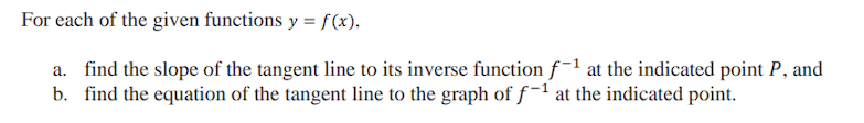 Solved For each of the given functions y=f(x), a. find the | Chegg.com