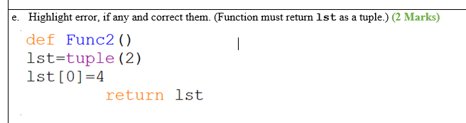 Solved Highlight error, if any and correct them. (Function | Chegg.com