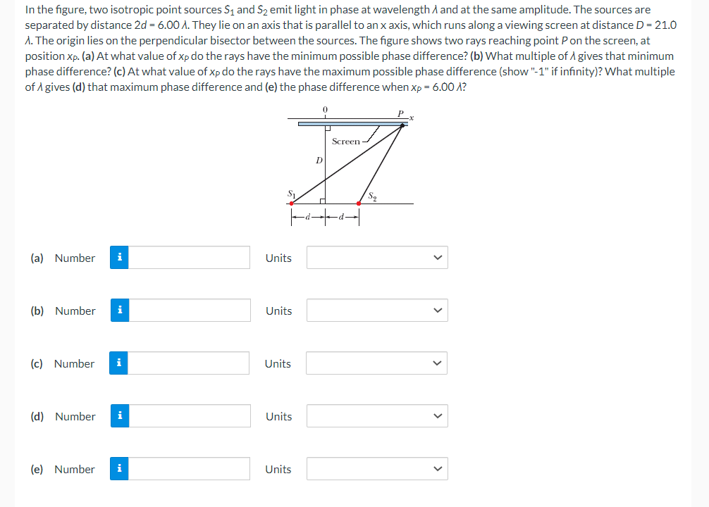 Solved In the figure, two isotropic point sources S1 and S2 | Chegg.com