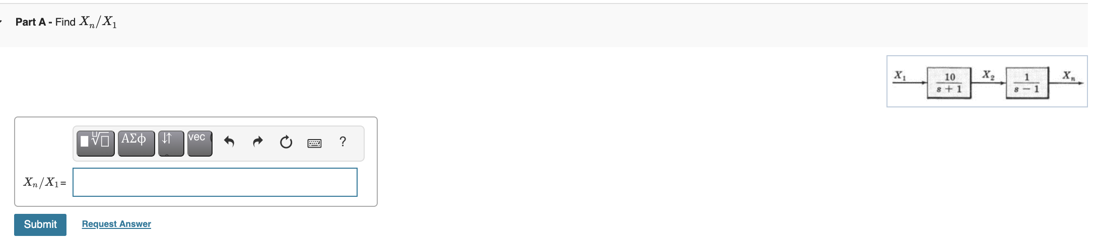 Solved - Part A - Find Xn/X X X2 x X, 10 8 +1 1 8-1 110 | Chegg.com