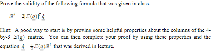 Prove the validity of the following formula that was | Chegg.com