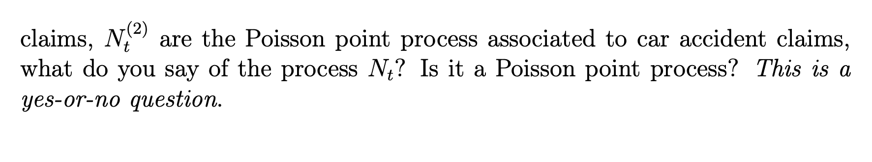 :> 2. Consider two independent Poisson point | Chegg.com