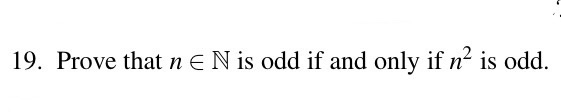 Solved Prove that n elementof N is odd if and only if n^2 is | Chegg.com