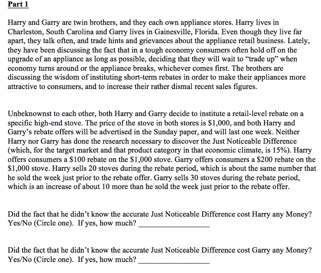 Solved Harry and Garry are twin brothers, and they each own | Chegg.com