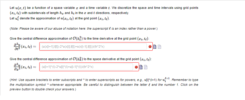 Solved Let u(x,t) be a function of a space variable x and a | Chegg.com
