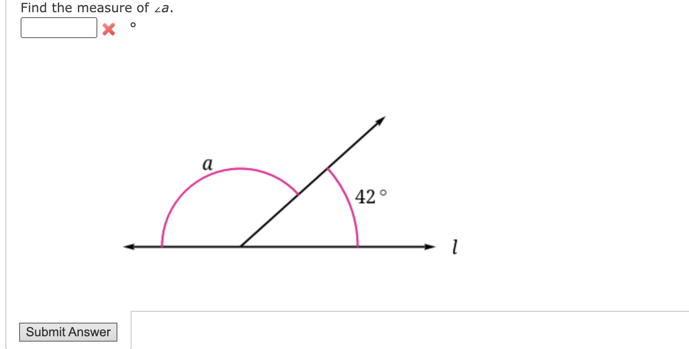 Solved Find the measure of ∠a. | Chegg.com