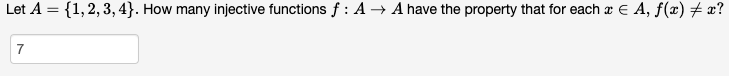 Solved Let A = {1,2,3,4}. How many injective functions f: A | Chegg.com