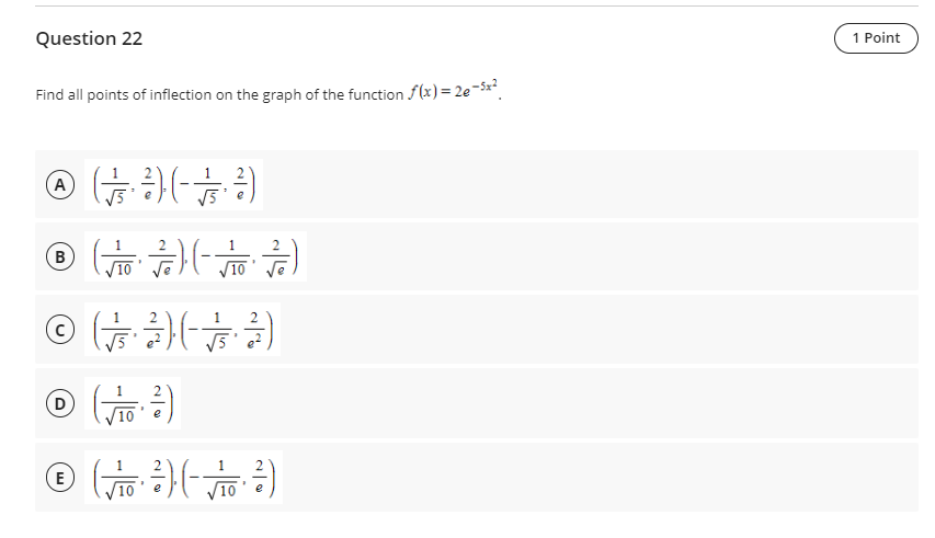 Solved Find all points of inflection on the graph of the | Chegg.com
