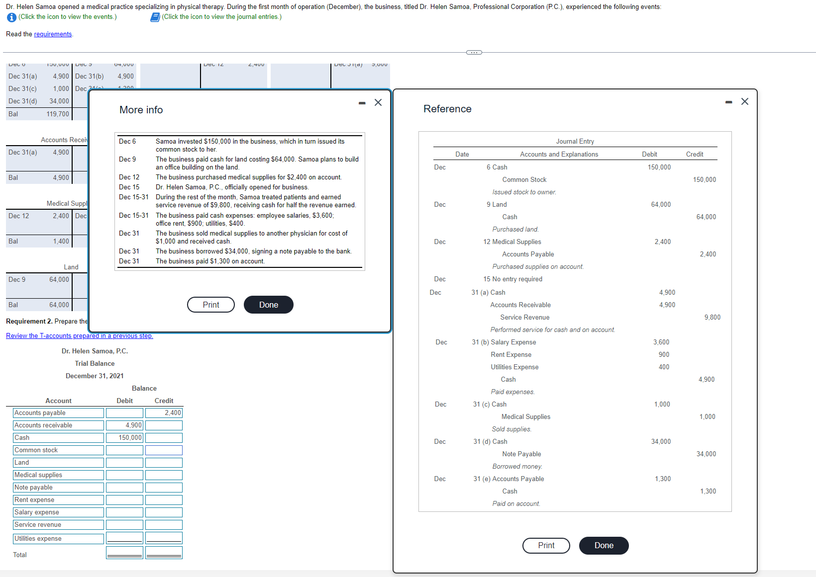 Solved (Click the icon to view the events. (Click the icon | Chegg.com