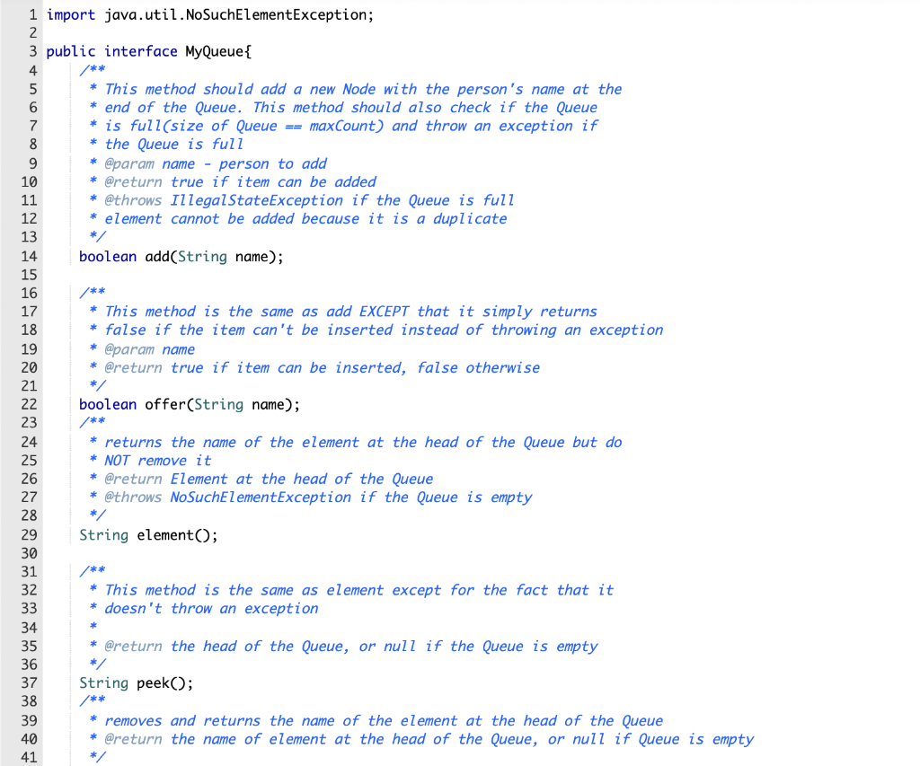 Solved 8.7 Lab 14 - Queue Implementation with LinkedList | Chegg.com