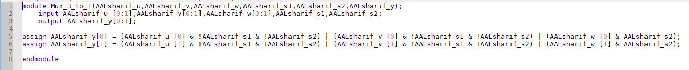 Solved is this 4-bit 2 to 1 multiplexer verilog code correct | Chegg.com