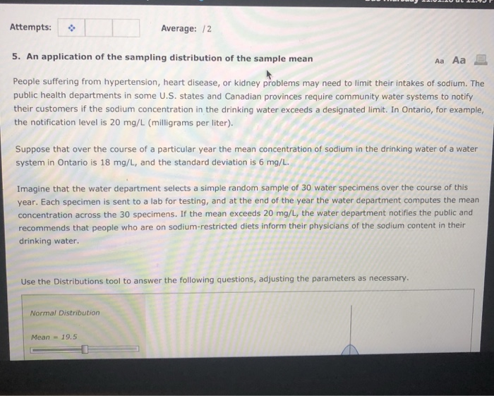 Solved Attempts: Average: 12 5. An application of the | Chegg.com