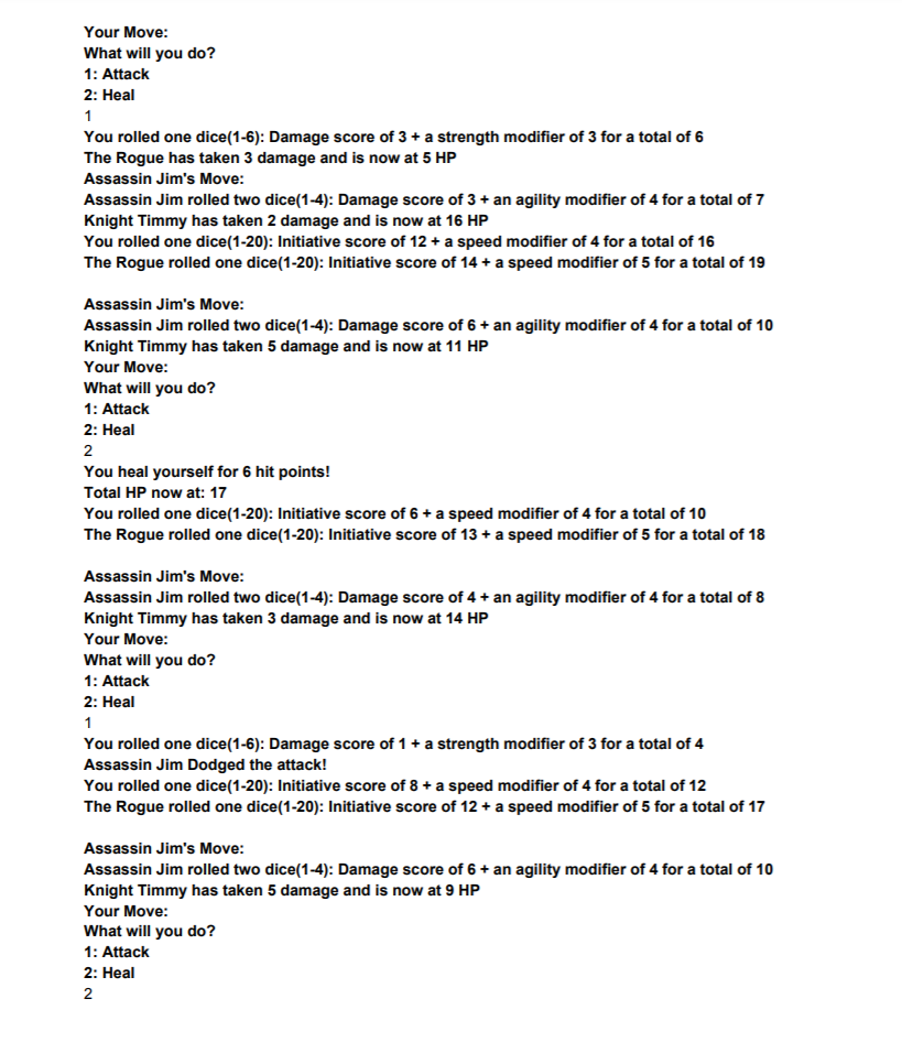 Solved Week 13 Inheritance Assignment 3 - Dungeons & Dragons | Chegg.com