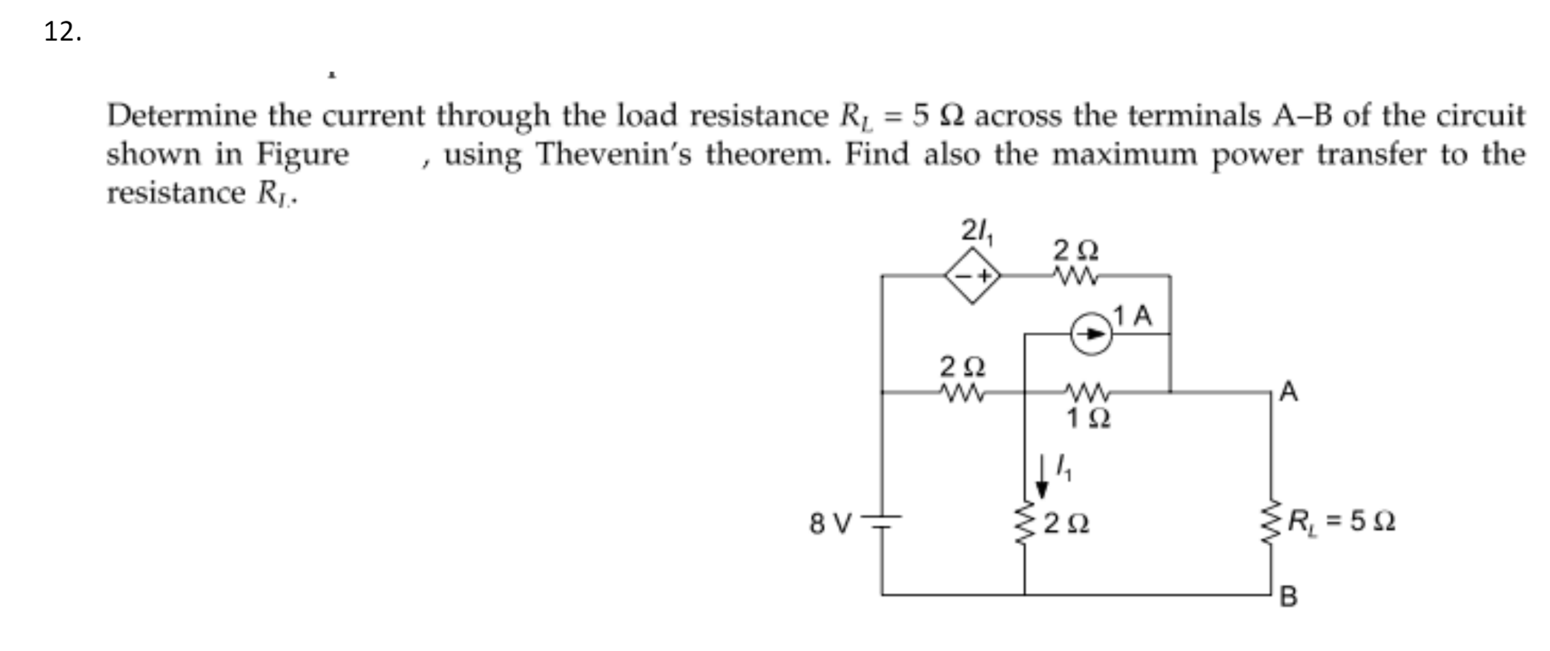 Solved Determine The Current Through The Load Resistance