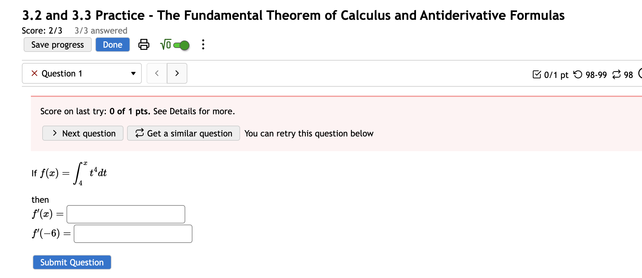 Solved Score on last try: 0 of 1pts. See Details for more. | Chegg.com