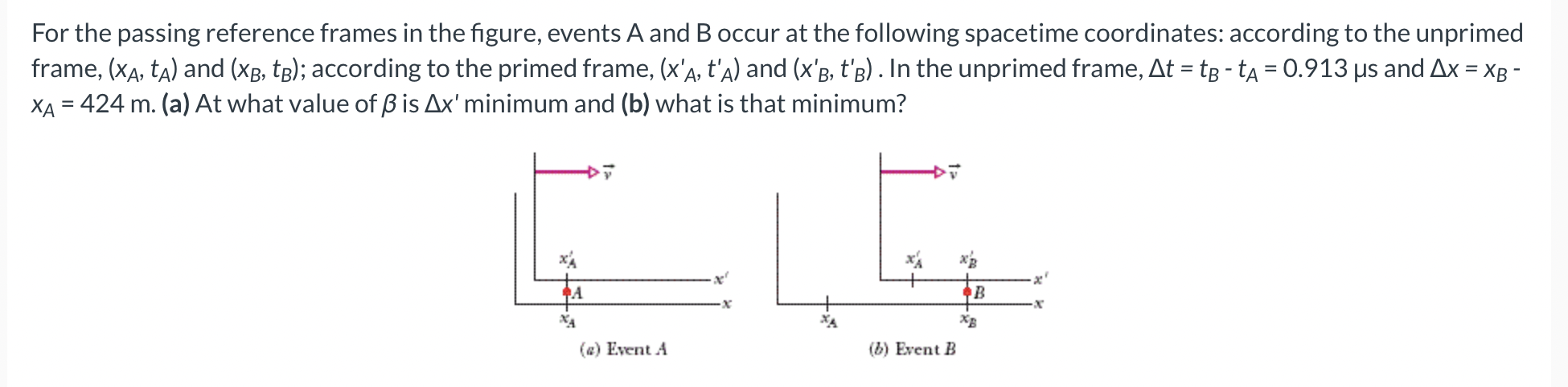 Solved For the passing reference frames in the figure, | Chegg.com