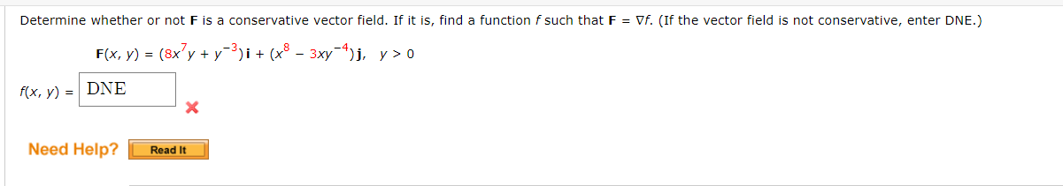 Solved Determine whether or not F is a conservative vector | Chegg.com