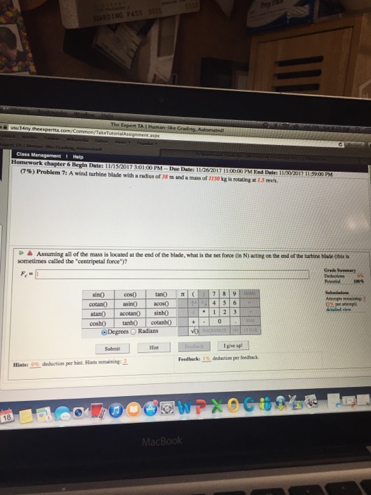 Solved The Expert TA I Class 1 Help Homework chapter 6 Begin | Chegg.com