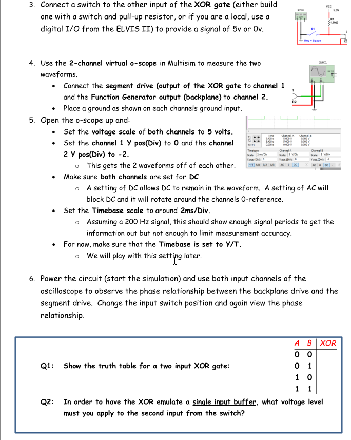 Perform the following in MULTISIM Set up a function | Chegg.com