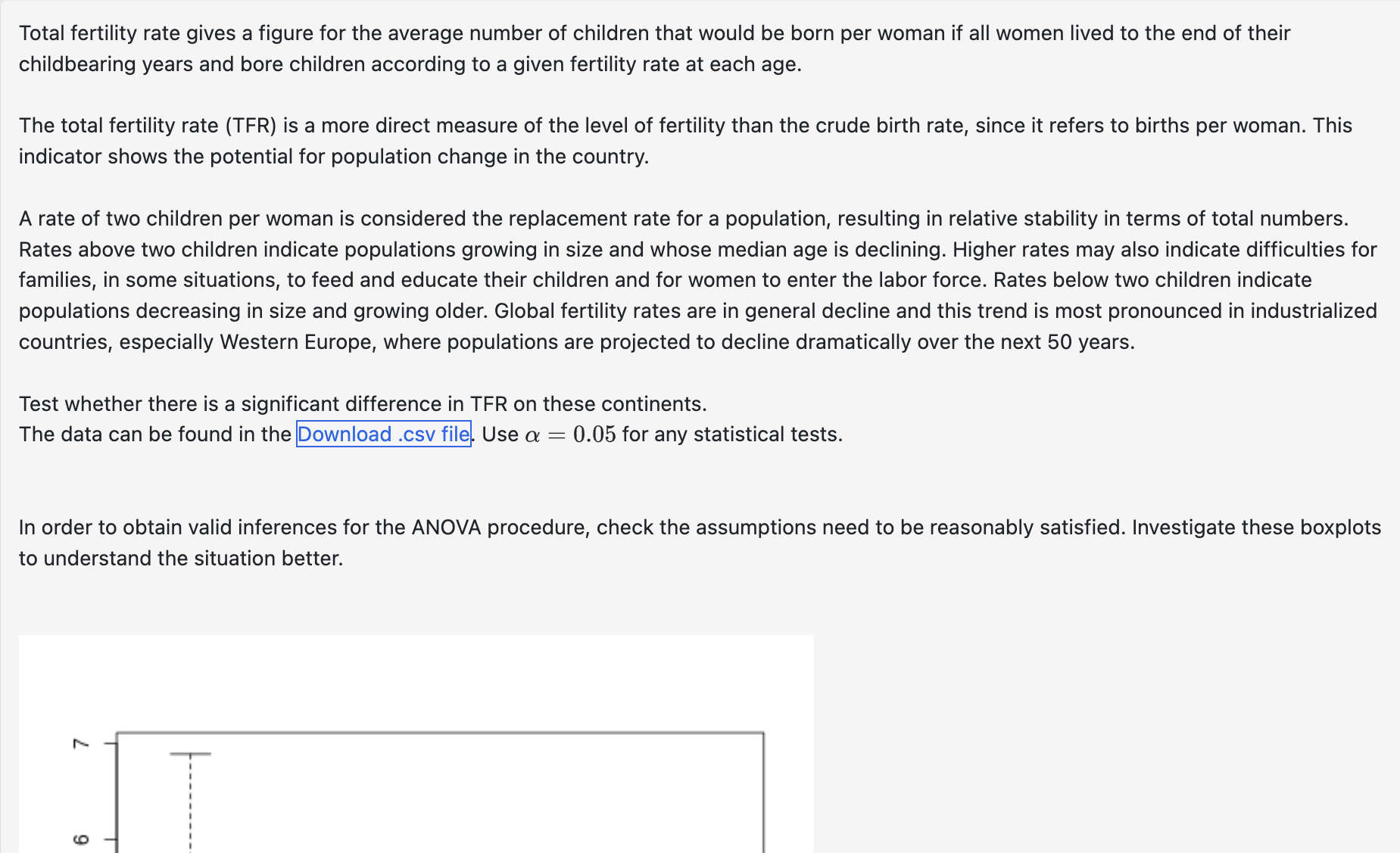 Solved Total fertility rate gives a figure for the average | Chegg.com