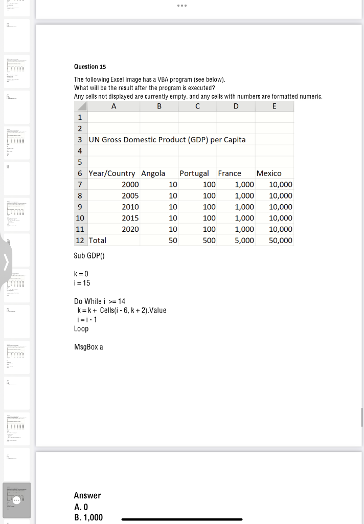 Solved 23 Of 33 Question 13 The Following Excel Image Has A 