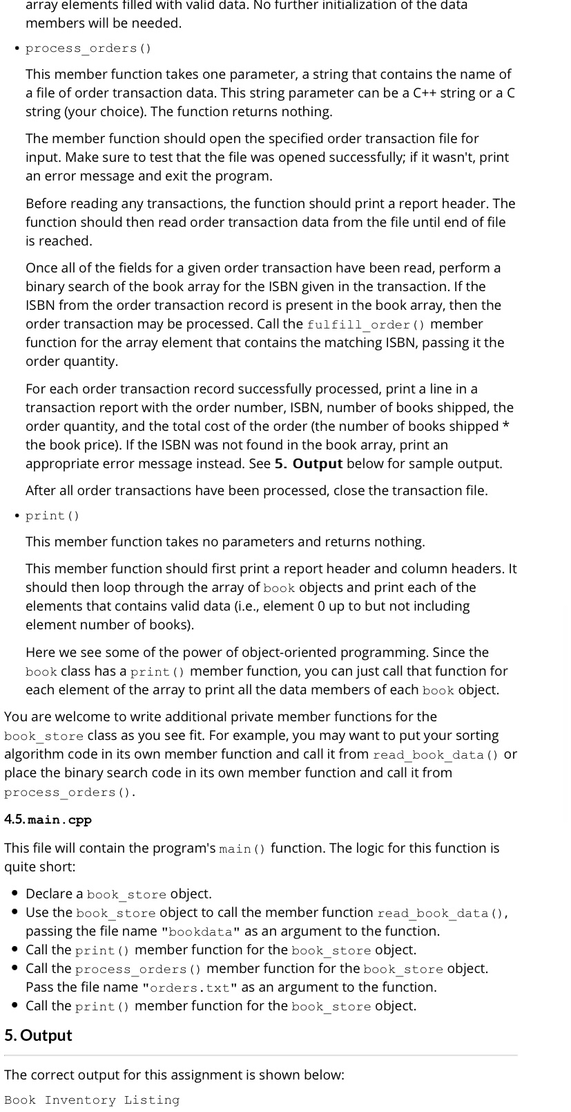 Solved Assignment 5 In this assignment, you will write a | Chegg.com