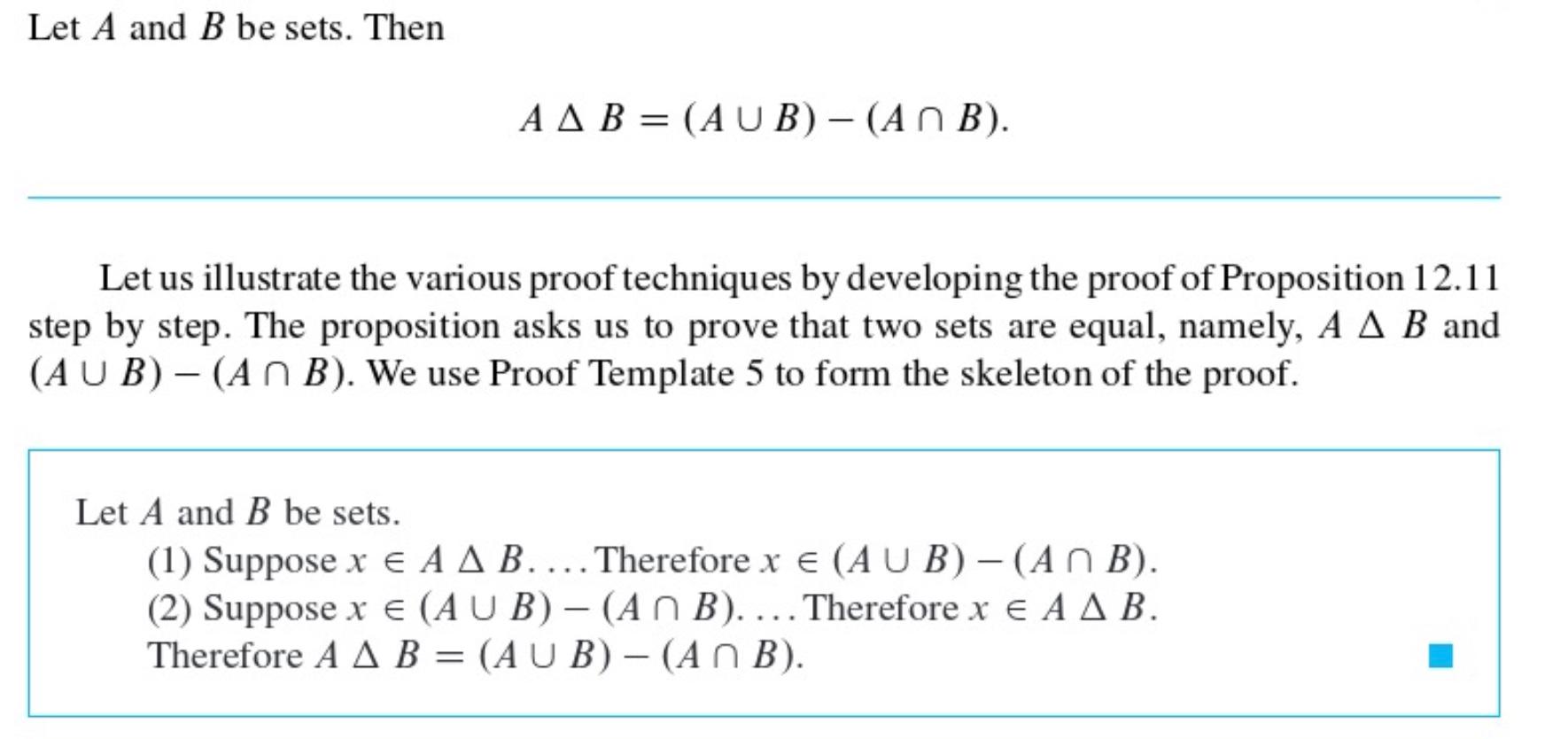 Solved Please help me prove in using double inclusion rather | Chegg.com