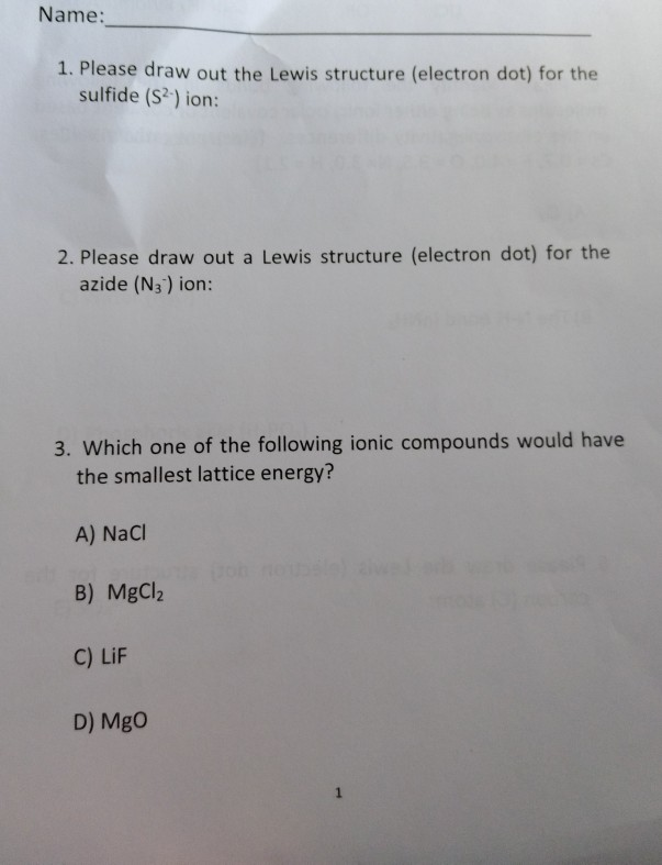 Sulfide Ion Lewis Dot Structure