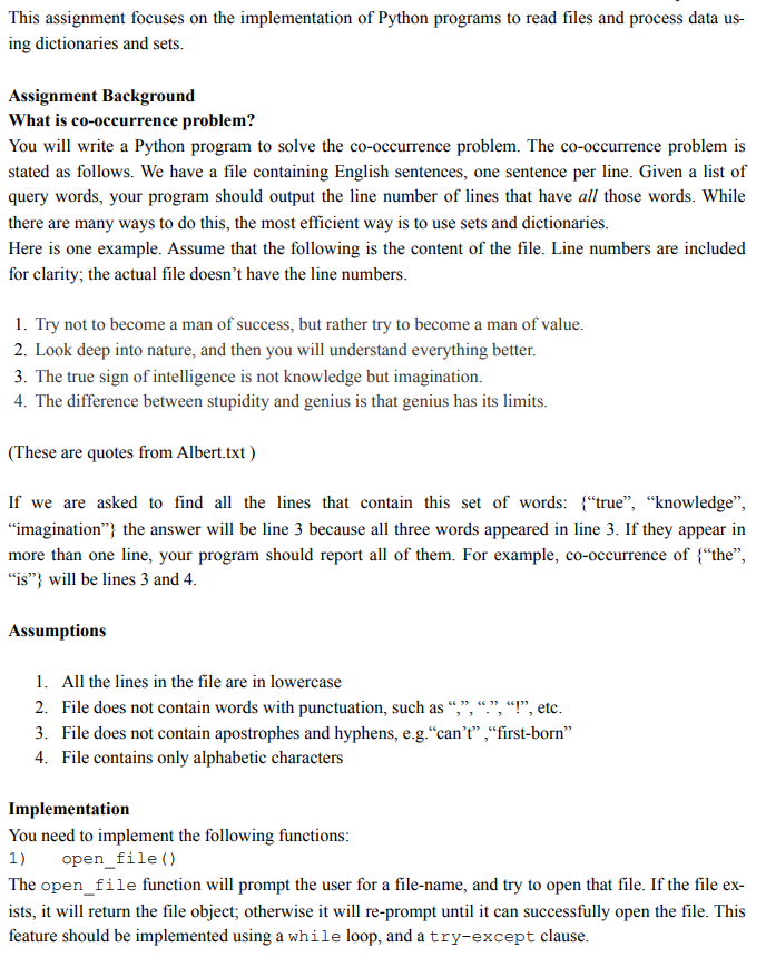 Solved This assignment focuses on the implementation of | Chegg.com