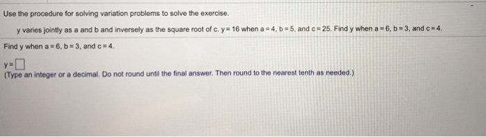 Solved Use the procedure for solving variation problems to | Chegg.com