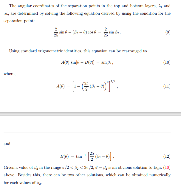 Solved A sketch of the flow showing important parameters and | Chegg.com